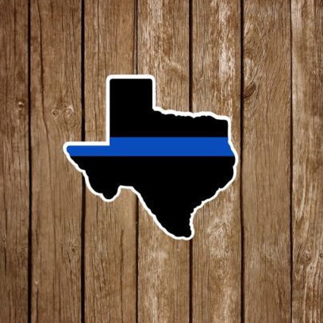 Texas Thin Blue Line Decal , Police Decal, Police Yeti Decal, Texas ...