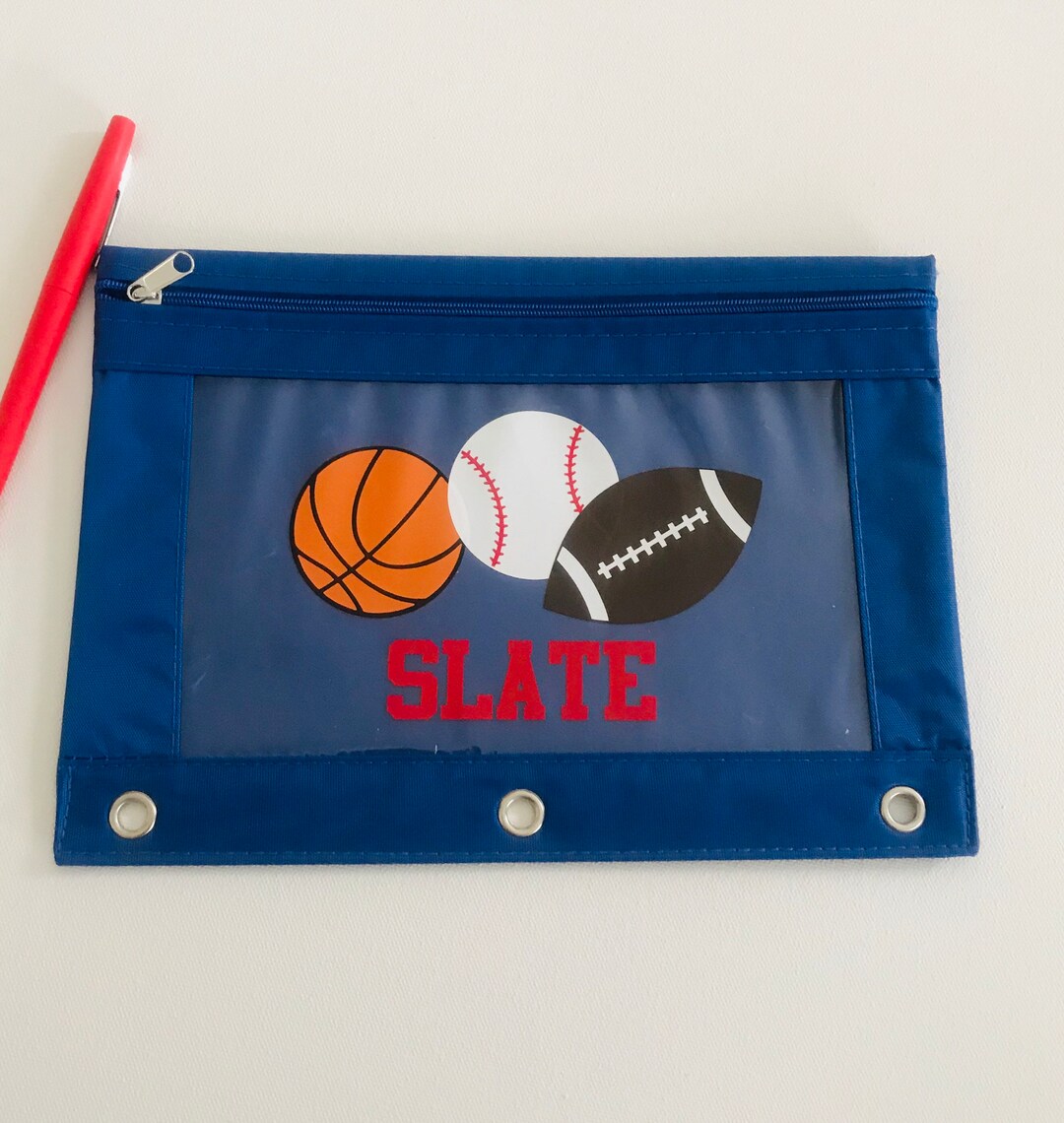 Sports Pencil Pouch / Baseball Pencil Pouch / Sports Pencil Bag ...
