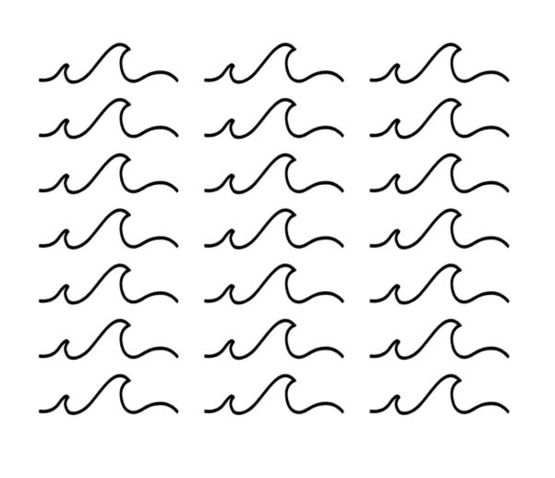 Ocean Wave Tan Decals // Tanning Stickers // Tanning Bed Stickers ...