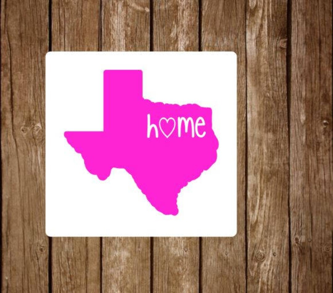 Texas Home Decal // Texas Decal // Custom Decal // Texas Yeti // State ...
