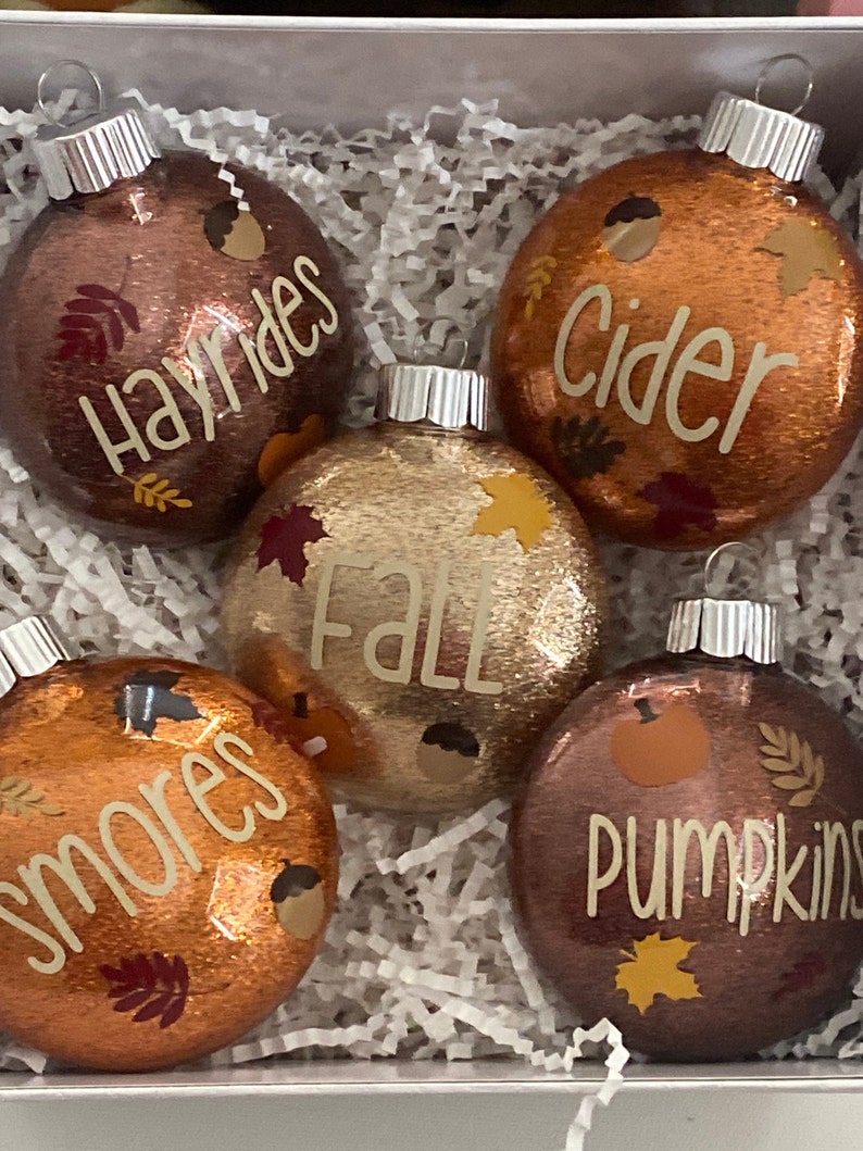 Fall Ornaments / Set of 5 / Fall Tree / Fall Decor / - Etsy