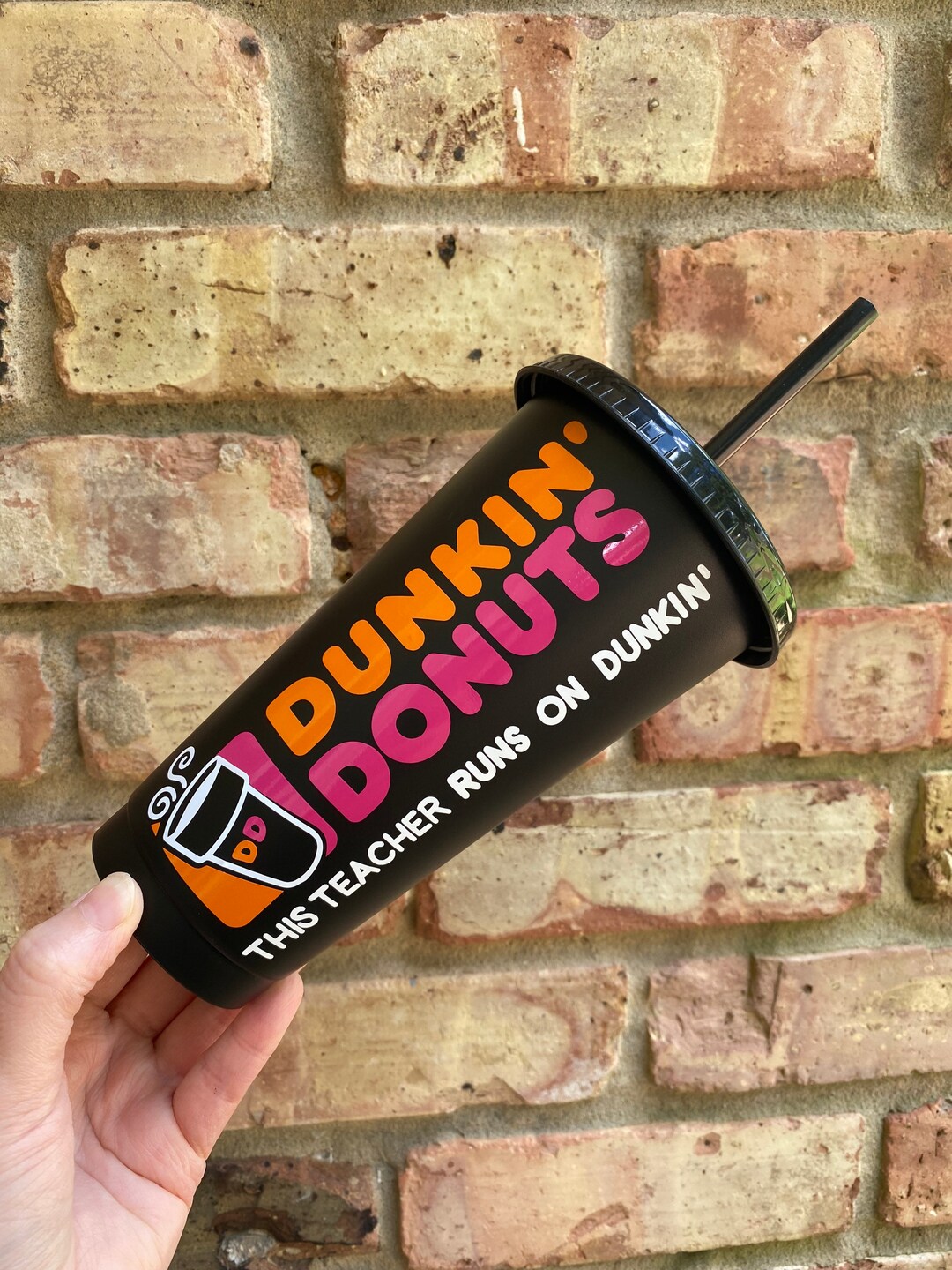 This Teacher Runs on Dunkin', Dunkin Donuts Cup, Dunkin Donuts Tumbler ...