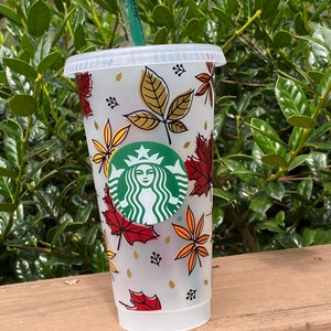 Personalized Fall Starbucks Reusable Cup, Fall Starbucks Cold Cup ...