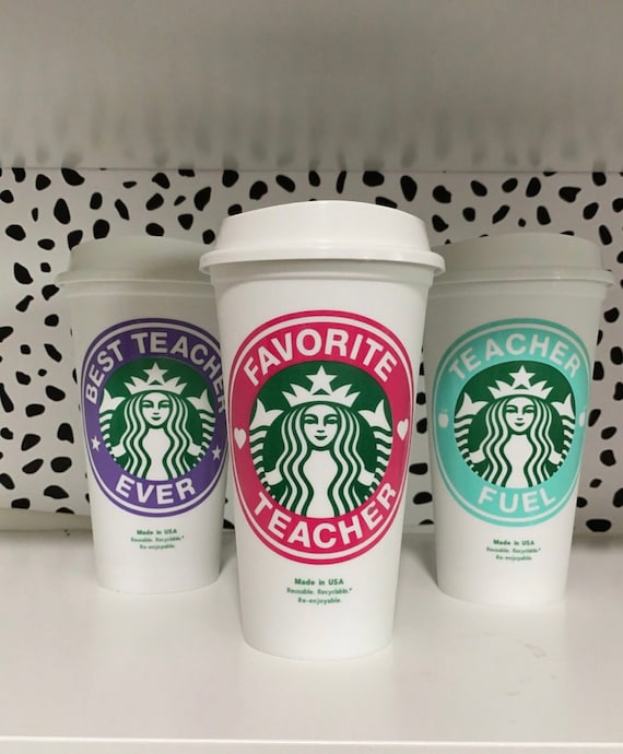Teacher Starbucks Reusable Cup / Starbucks Cup / Teacher Gift - Etsy