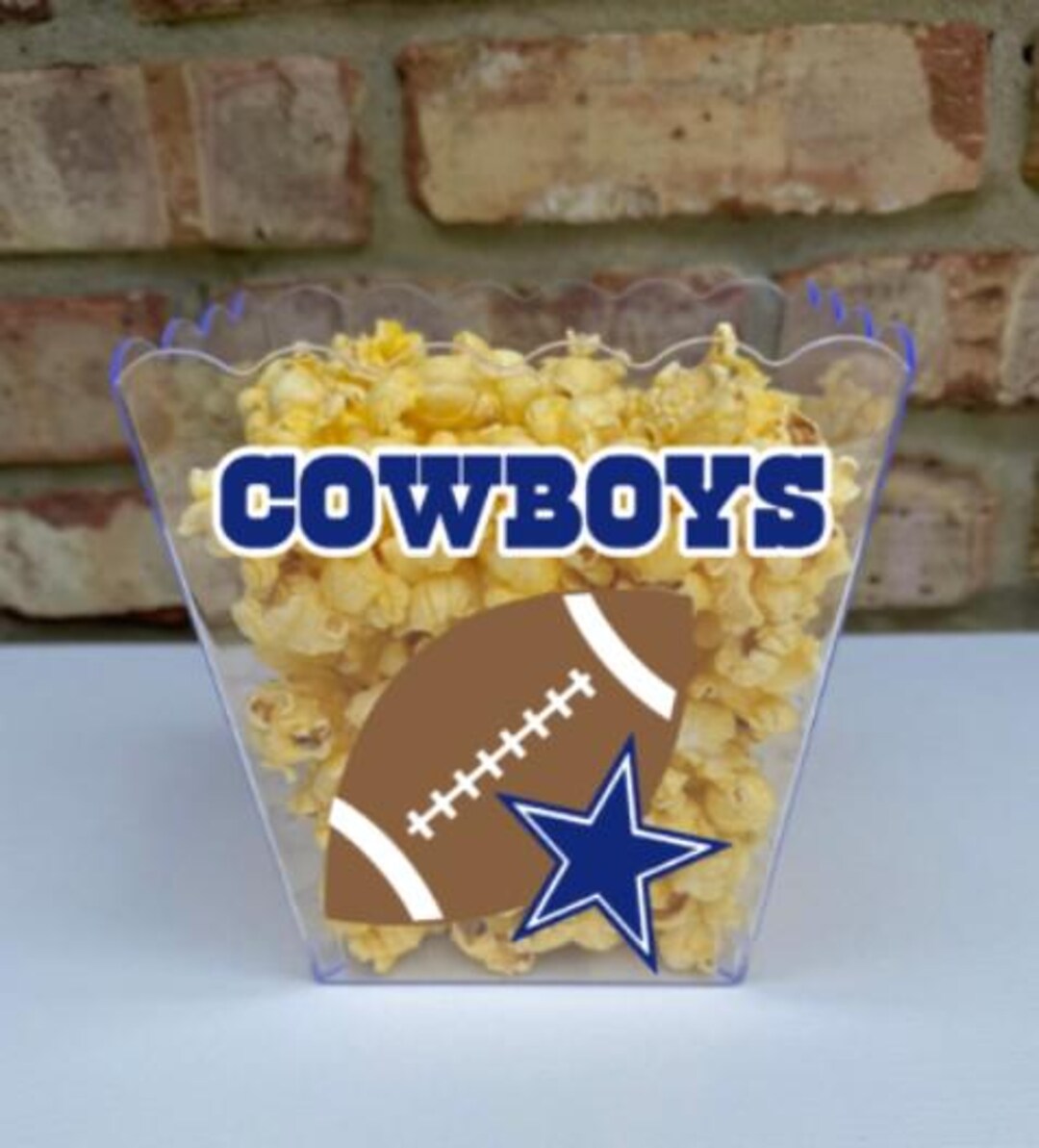 Dallas Cowboys Personalized Gift Basket / Football Popcorn Bucket ...