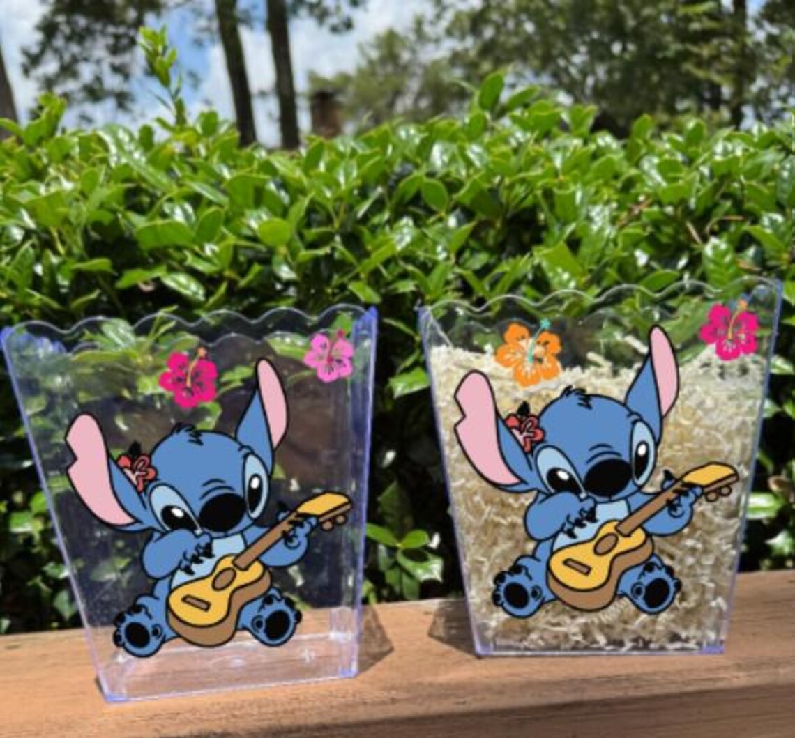 Stitch Snack Containers / Movie Night / Popcorn Bucket/ Stitch Popcorn ...
