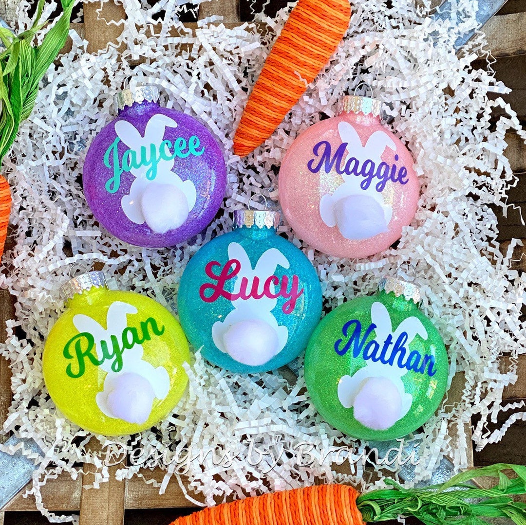 Personalized Easter Basket Tags / Personalized Easter Ornaments ...