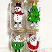 RETRO Christmas Characters Glass Cup, Retro Christms Glass Can, 16oz ...