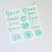 Monogram Decal Sheet / Name Decal Sheet / 14 Personalized - Etsy