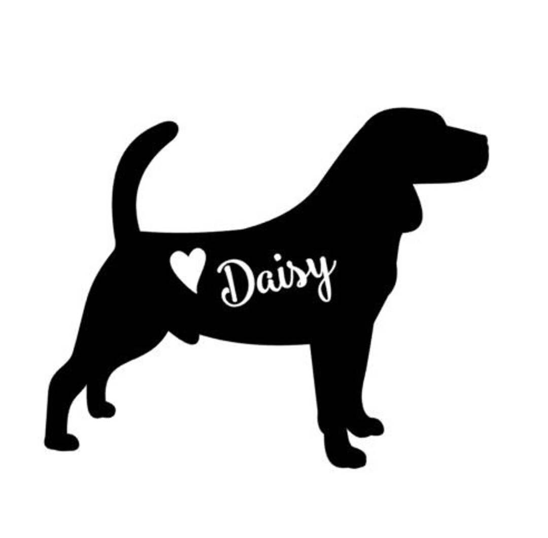 Beagle Decal / Personalized Beagle Decal / Beagle Car Decal / Dog Decal ...