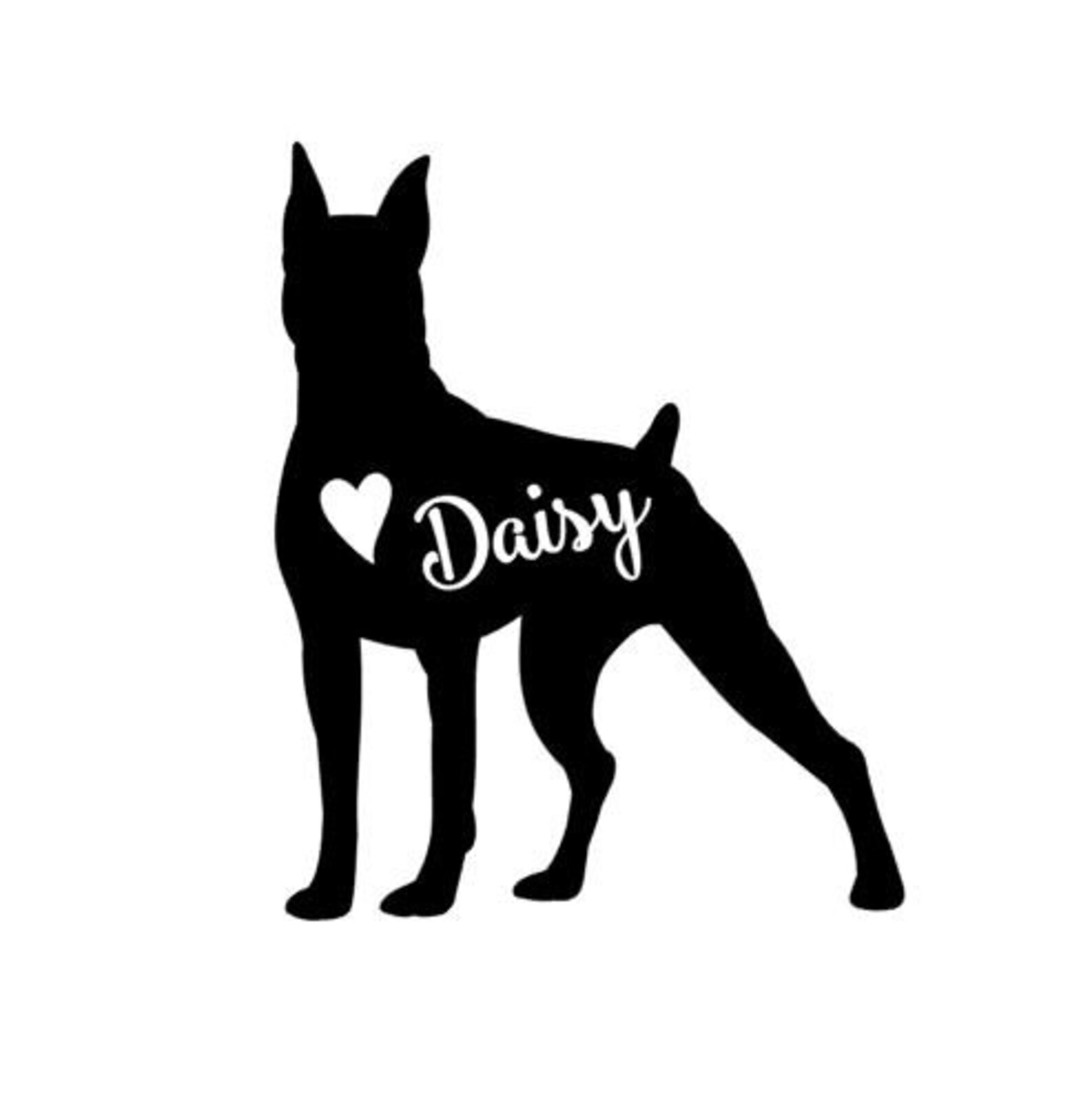 Boxer Decal / Personalized Boxer Decal / Boxer Car Decal / Dog Decal ...