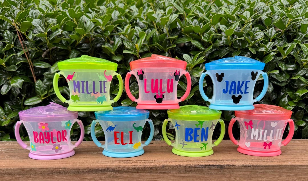 Personalized Toddler Snack Cup / Snack Cup for Toddler / Kids Snack Cup ...