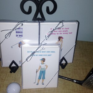 Golf Cards, Golf, Note Cards, Ladies Golf Note Cards, Women, Blank Note ...