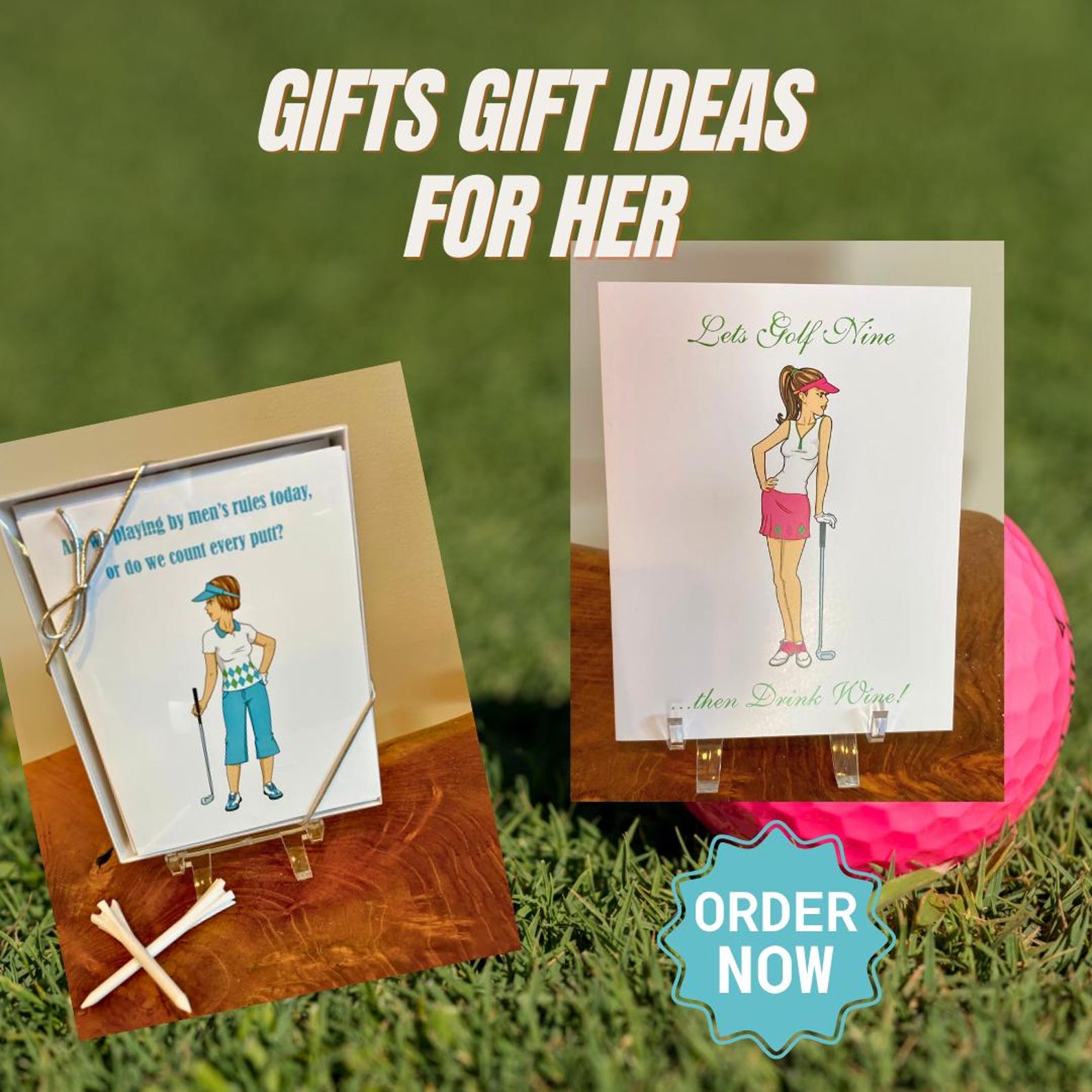 Golf Cards, Golf, Note Cards, Ladies Golf Note Cards, Women, Blank Note ...