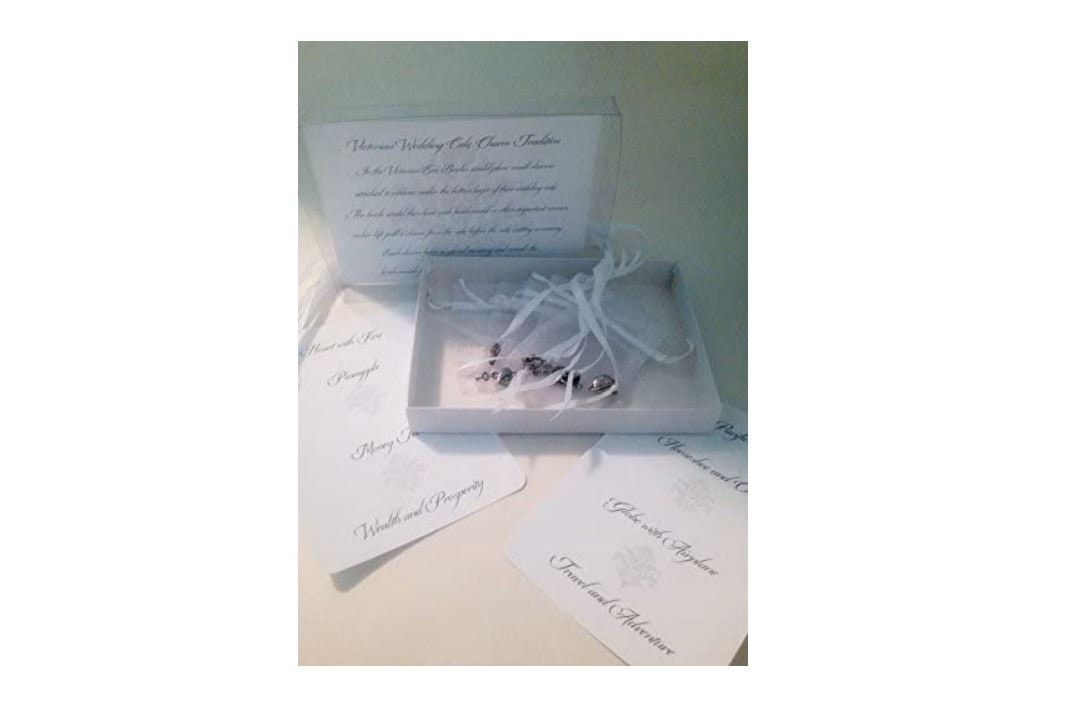 Wedding Cake Pulls Set of 16 Cake Charms for Wedding Tradition at ...