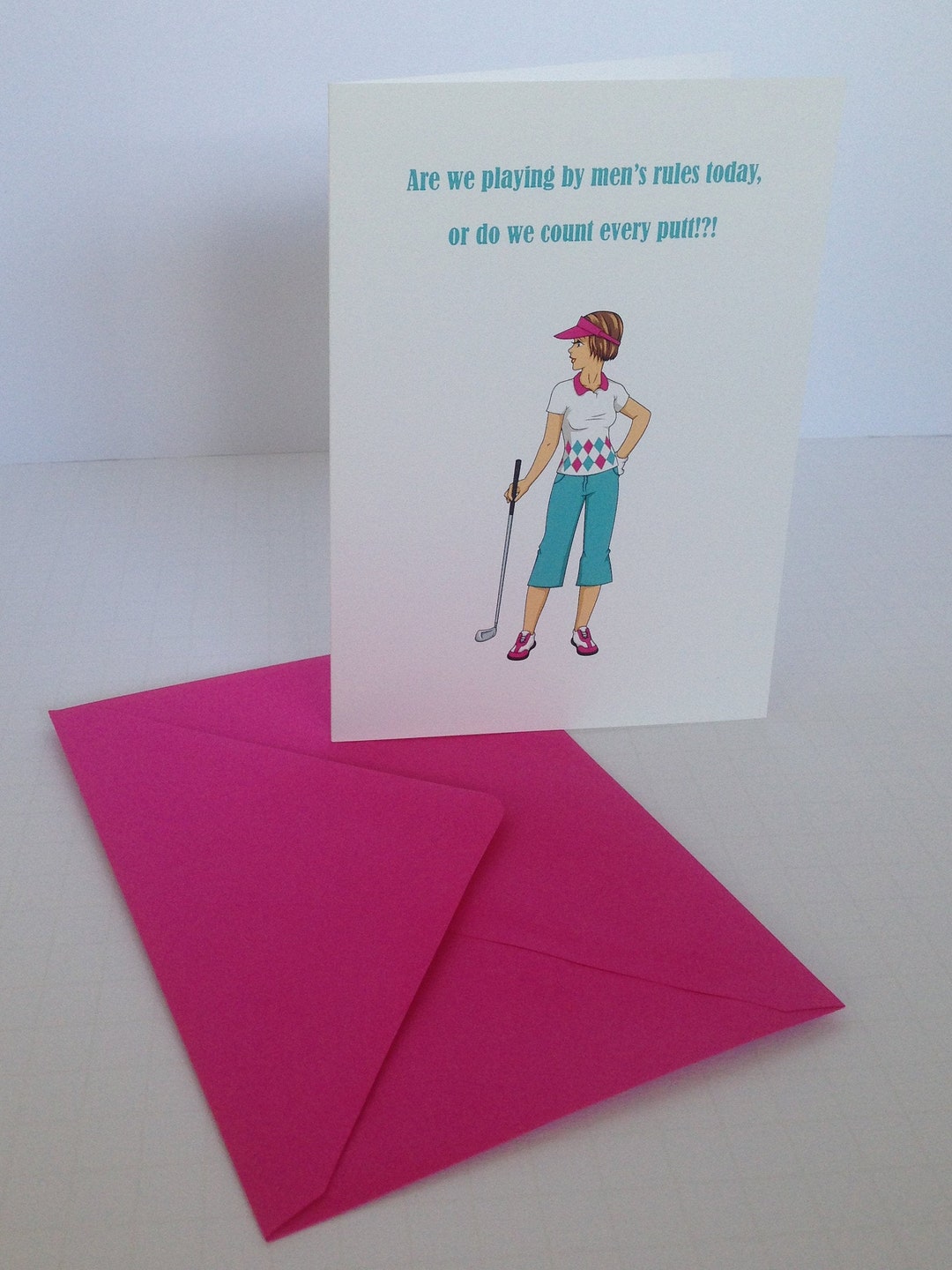 Happy Birthday Female Golfer, Golf Birthday Card Women, Ladies Golf ...