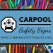Car Pool Signs Carpool Lane Sign Carpool Pick up After School Sports ...