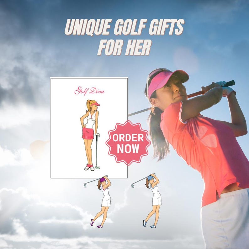 Golf Cards, Golf, Note Cards, Ladies Golf Note Cards, Women, Blank Note ...
