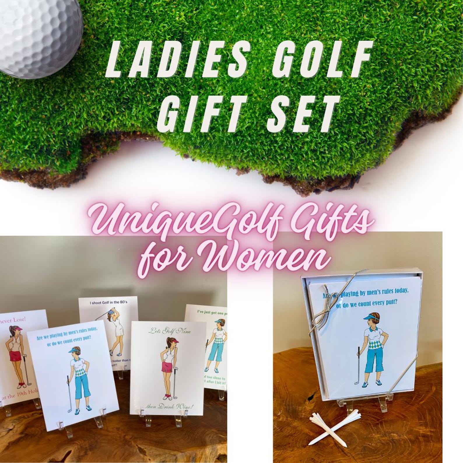 Golf Cards, Golf, Note Cards, Ladies Golf Note Cards, Women, Blank Note ...
