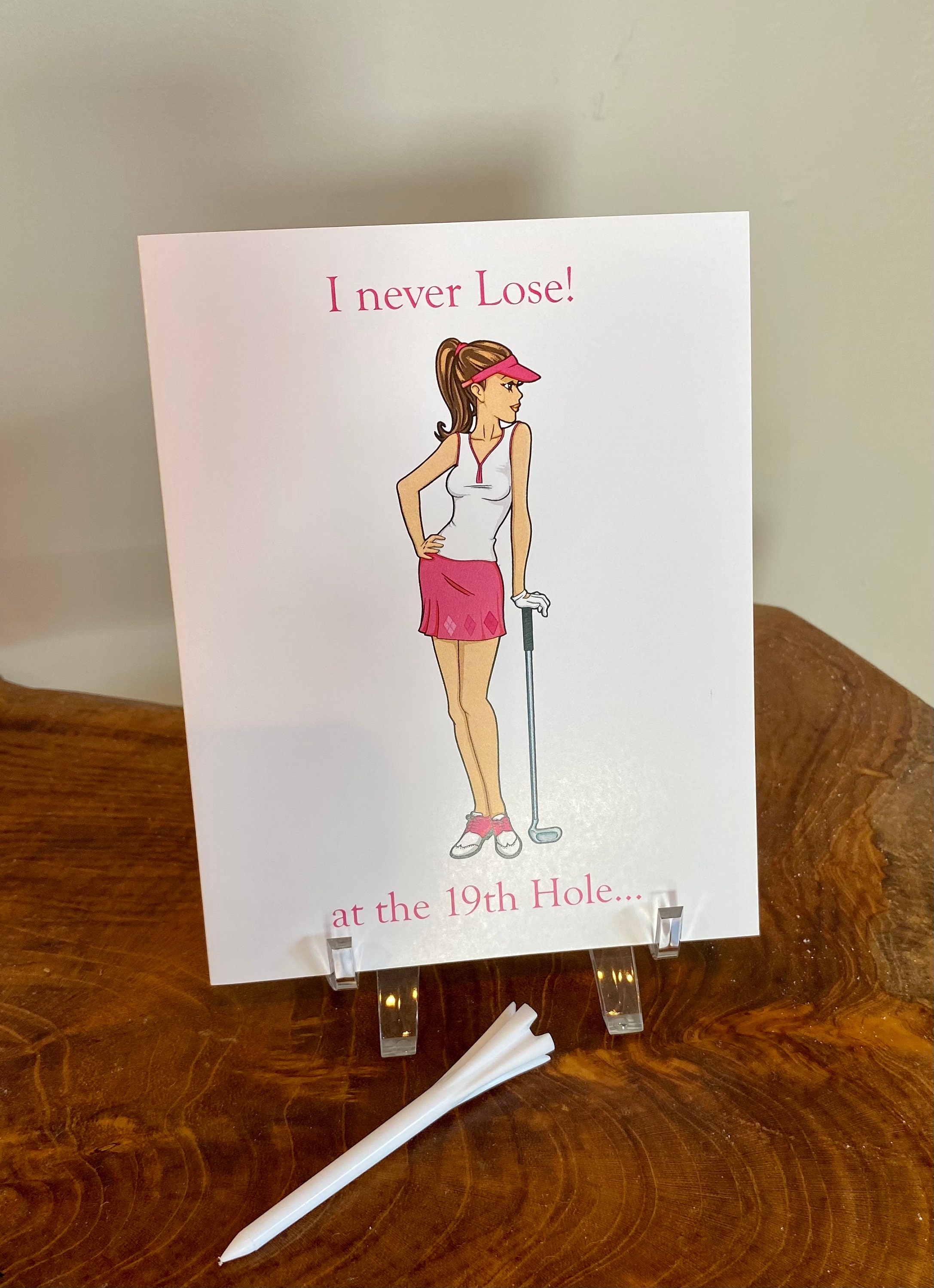 Golf Gifts for Women, Golf Note Cards, Women Blank Note Card Set, Funny ...