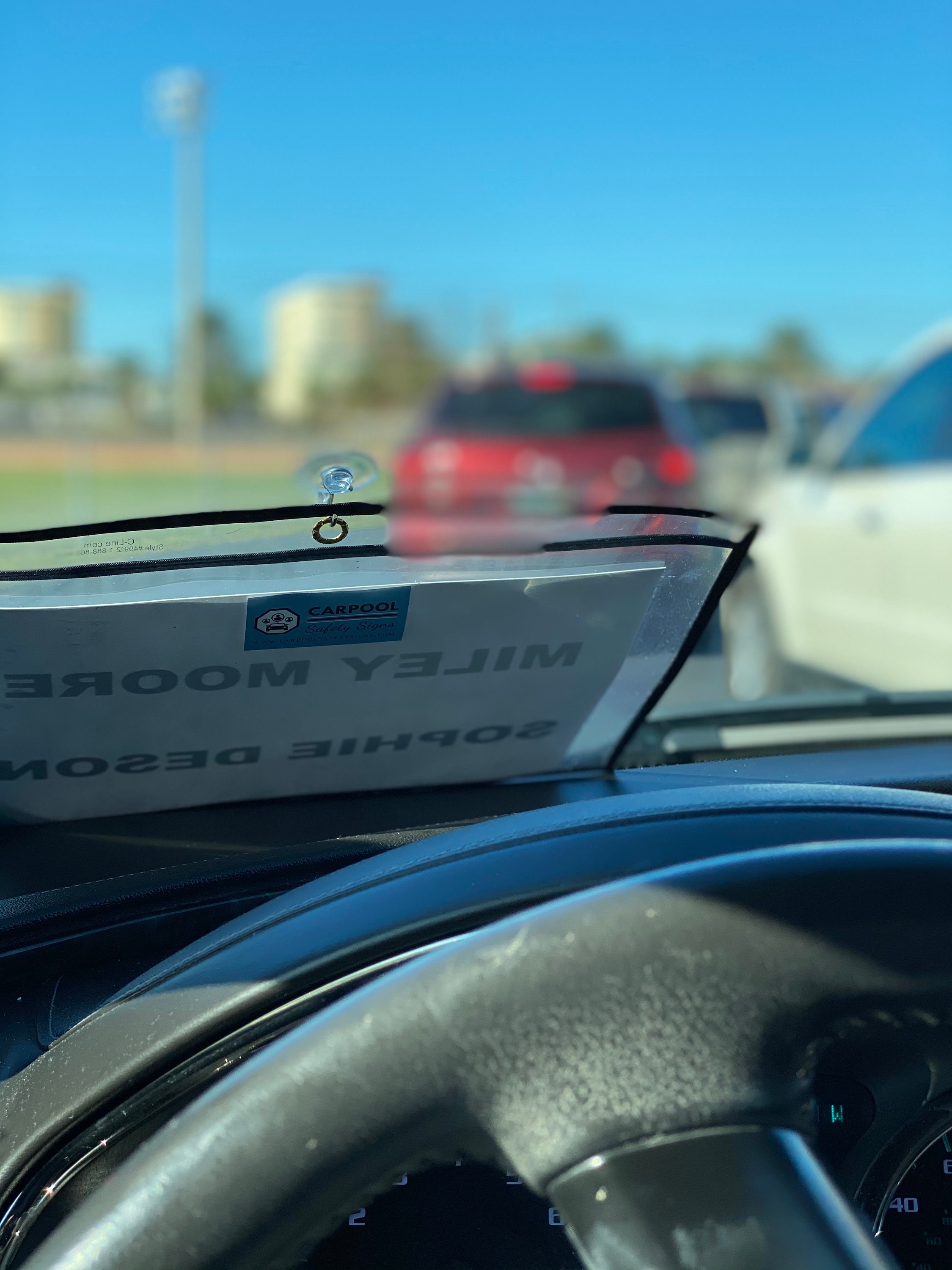 Personalized Car Rider Windshield Sign With Suction Cup Attachment Car ...