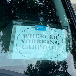 Small Student Pick-up Signs | Car Rider Tags | Student Name Tags ...