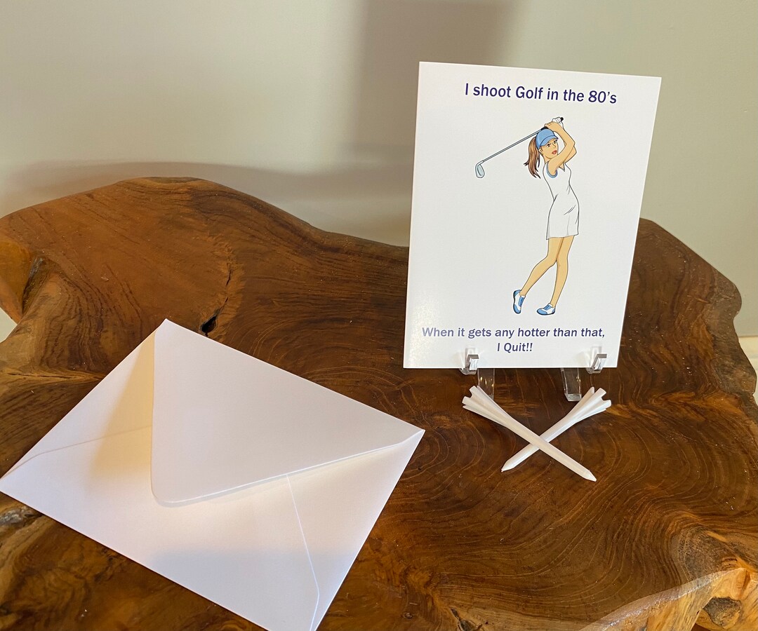Ladies Golf Gifts, Golf Thank You Notes, Blank Note Card Set, Funny ...