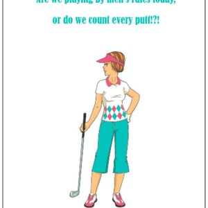 Golf Cards, Golf, Note Cards, Ladies Golf Note Cards, Women, Blank Note ...