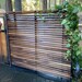 Mahogany Modern Slatted Trellis, Louver Panels, Privacy Screen, Indoor ...