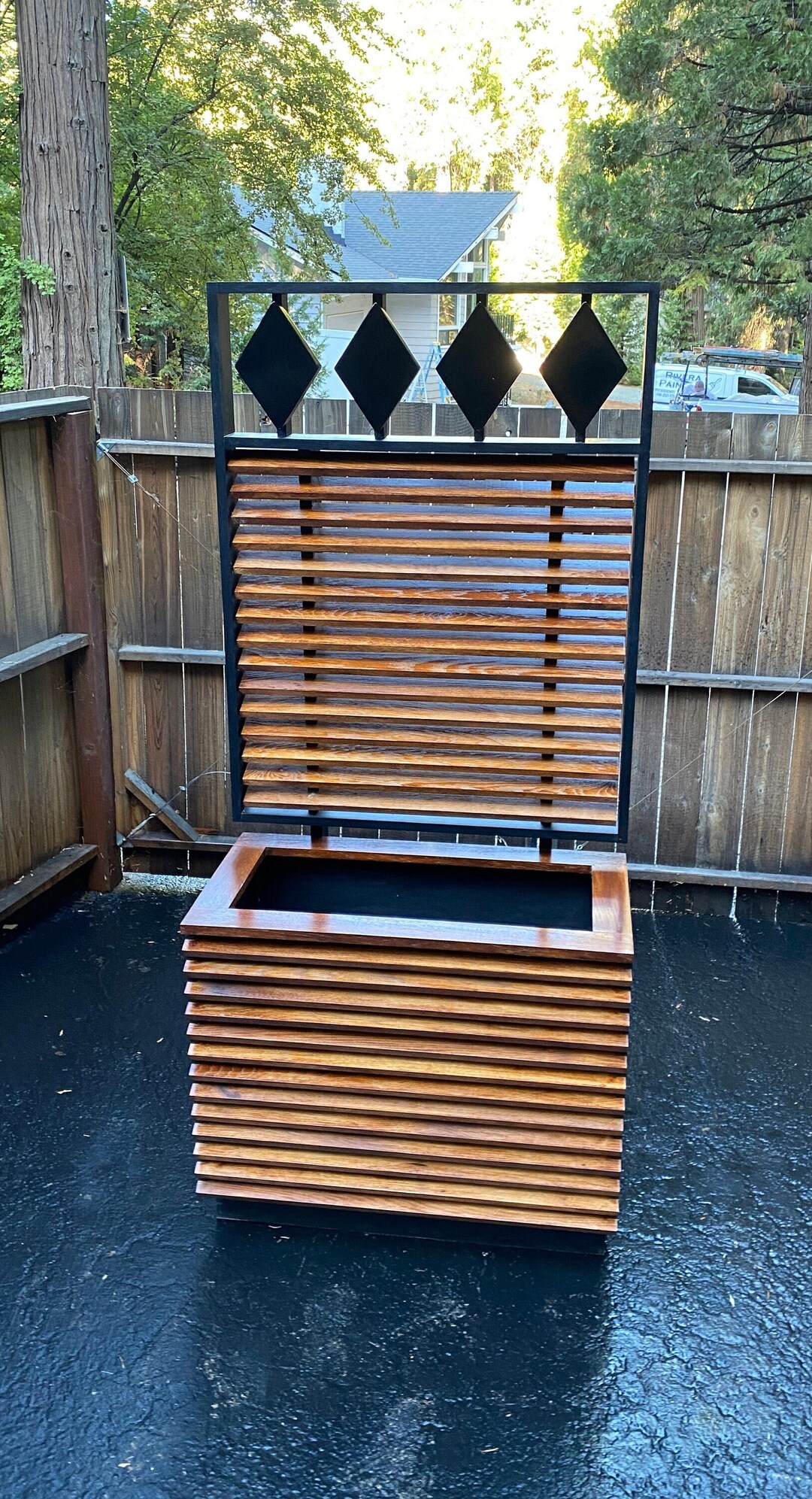 Custom Privacy Screens Made to Order. Mid Century Modern Planter, Ipe ...