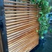 Mahogany Modern Slatted Trellis, Louver Panels, Privacy Screen, Indoor ...