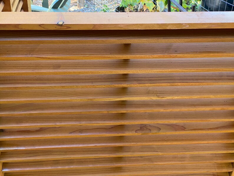 Redwood Air Conditioner Cover No-dig Kit, Garbage Can Screen, Wood ...