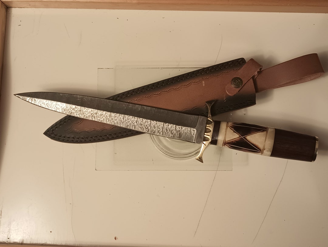 Damascus Hunter Short Sword /sheath - Etsy