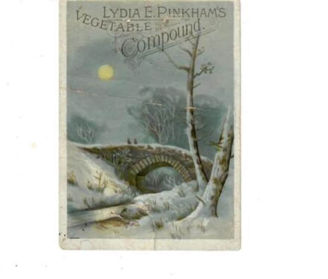 Victorian Advertising Card: Lydia Pinkham's Vegetable Compound, 1870s ...