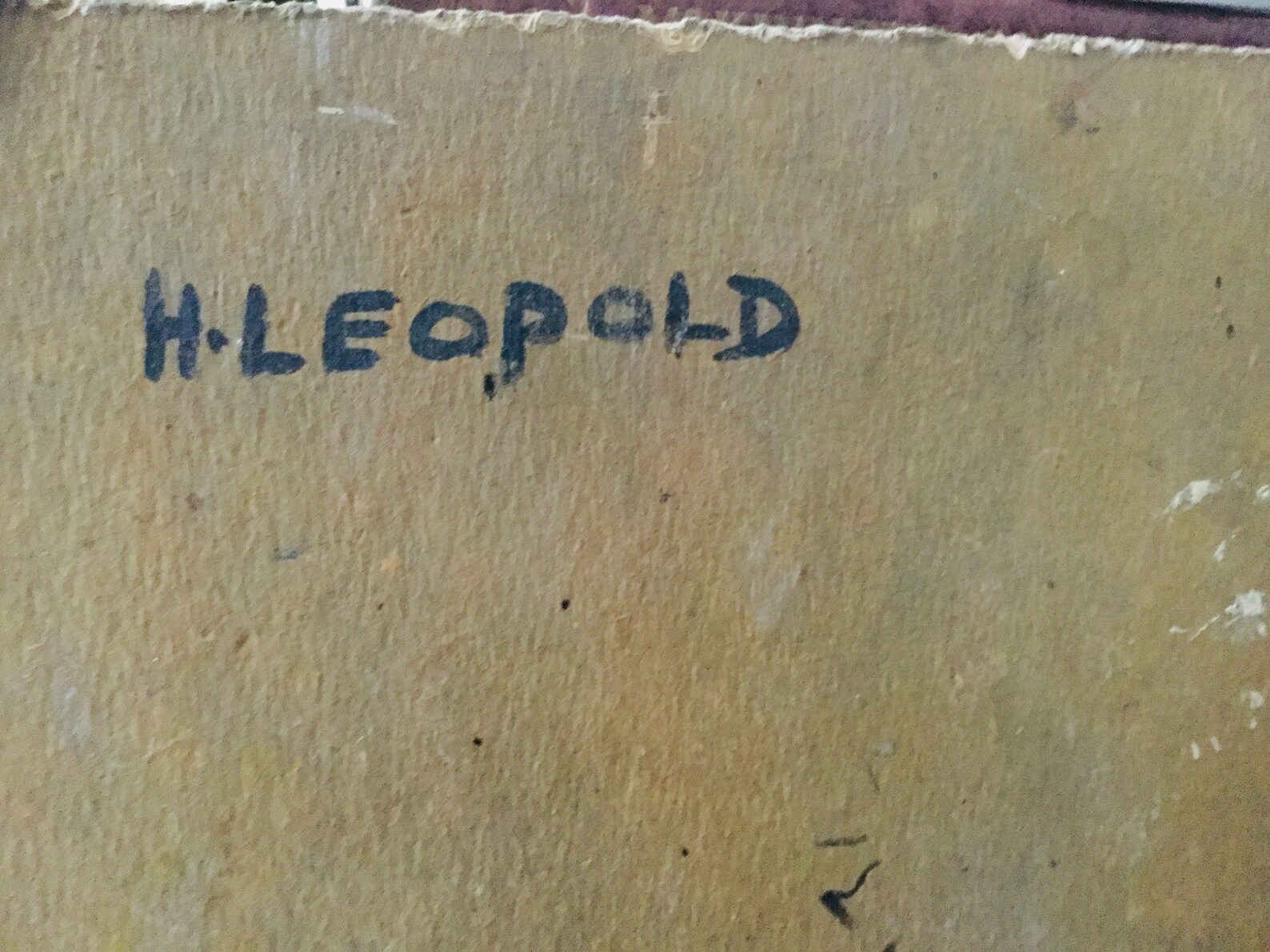 Signed Herbert Leopold * Man With Feathered Hat * (1921-2009) From ...