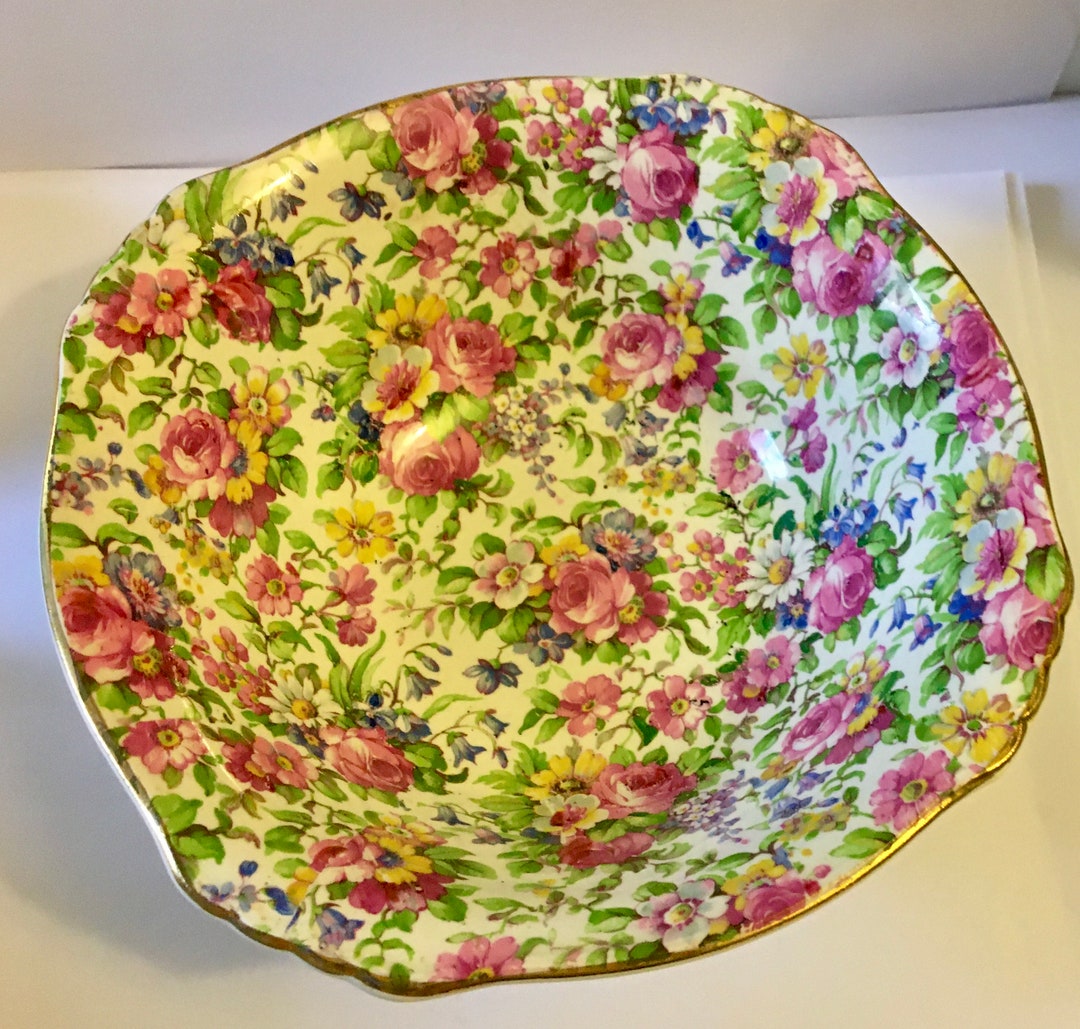 Vintage Royal Winton Grimwades Summertime Chintz Cereal Bowl 6 1/2 ...