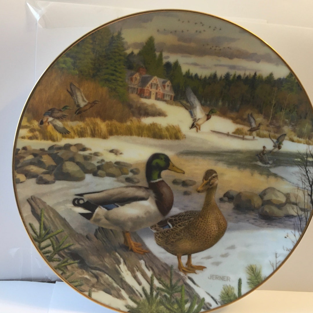Vintage the Mallard Plate by Bart Jerner # 3922B 1986 * FREE SHIPPING ...
