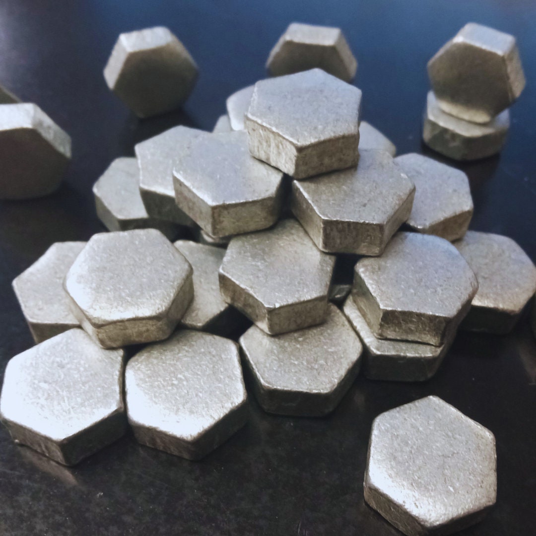 Zinc Hexagonal Pieces (100g Package) - Etsy
