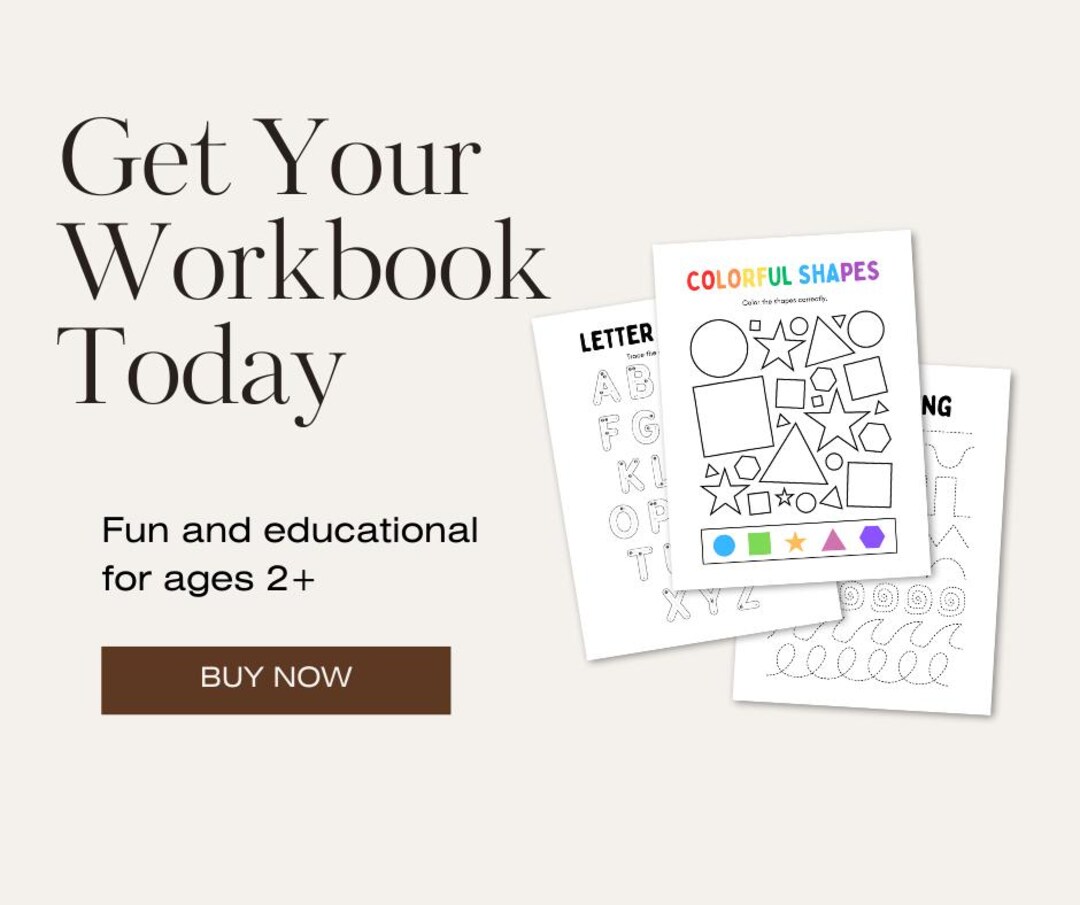 Color Matching and Line Tracing Workbook for Kids - Ages 2+ - Etsy