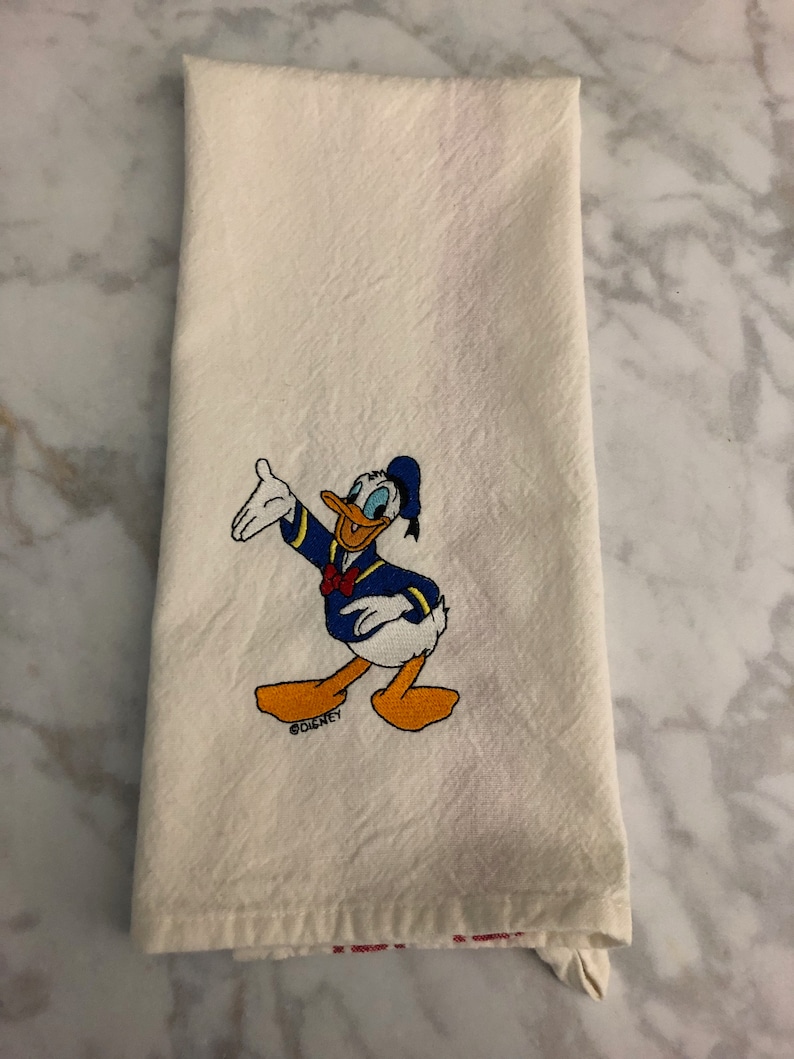 Donald Duck, Tea Towel, Kitchen Towel, Dish Towel, Hand Towel - Etsy