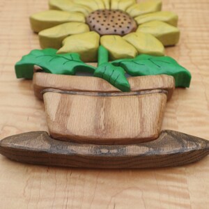 SUNFLOWER INTARSIA Wall Hanging/wall Decor Intarsia Wooden - Etsy