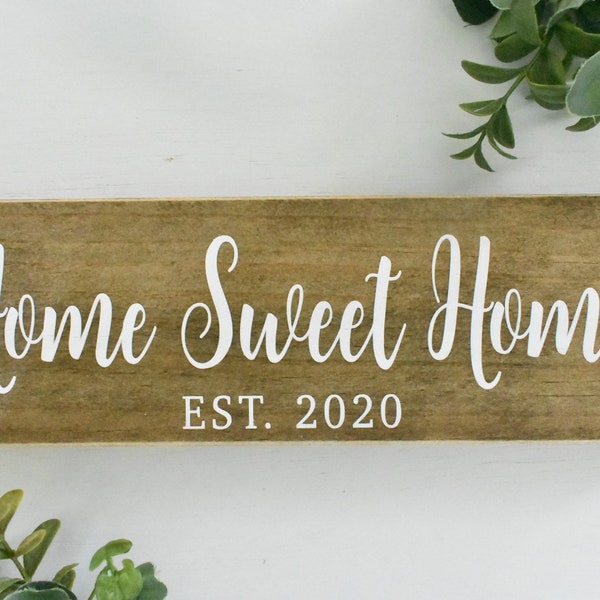 Personalized Home Sweet Home Sign - Etsy
