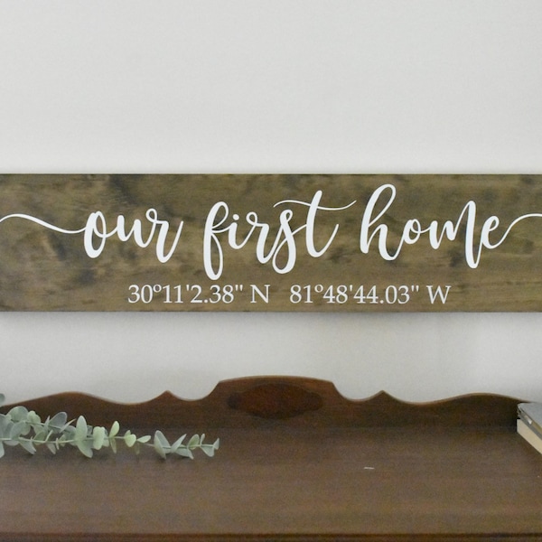 Our First Home Sign - Etsy