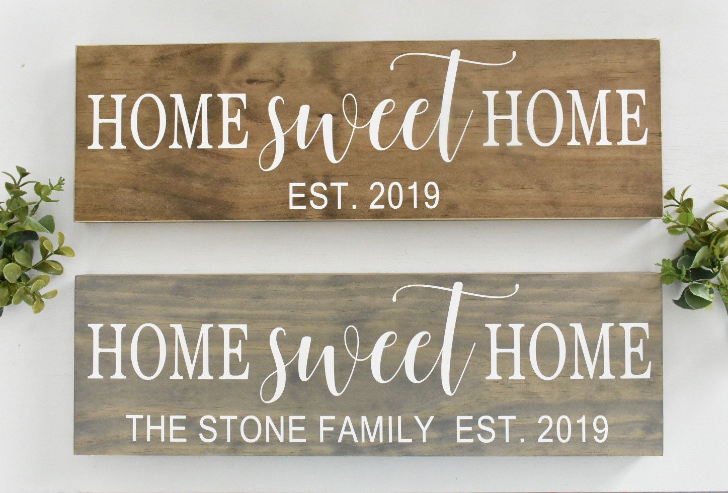 Home Sweet Home Established Date Sign Personalized Sign New | Etsy