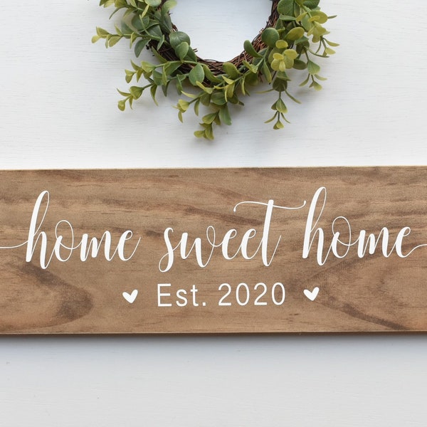Home Established Sign - Etsy