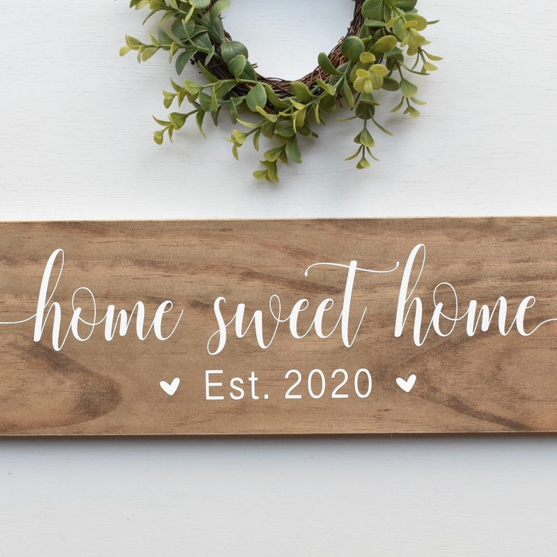 Home Established Sign - Etsy