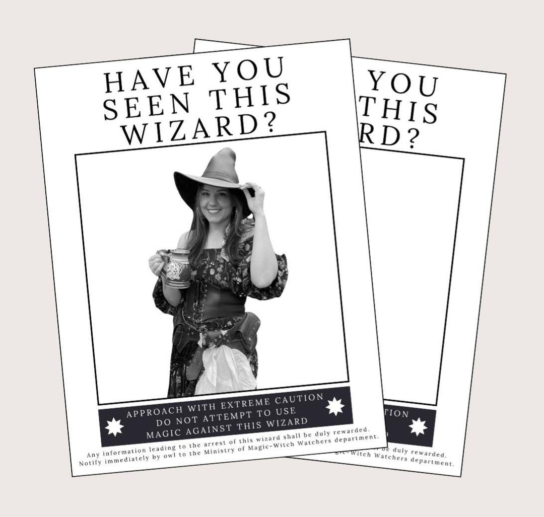Have You Seen This Wizard HARRY POTTER Inspired Wanted Poster Digital ...