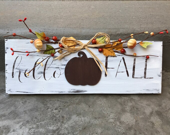 Rustic Fall Thanksgiving Wood Hand Painted Sign With Wood - Etsy