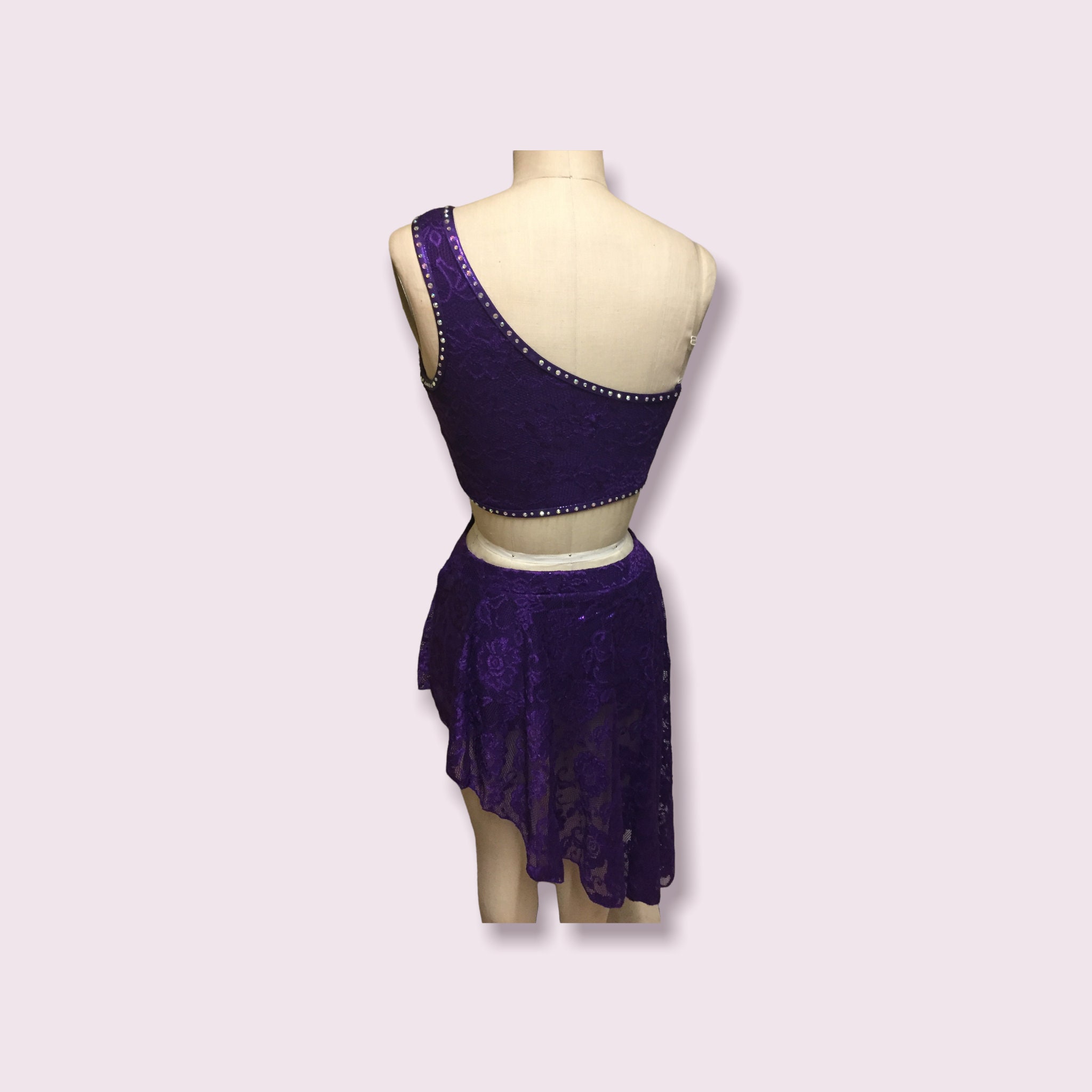 Competitive Costume Made to Order Purple Dance Costume With - Etsy Canada