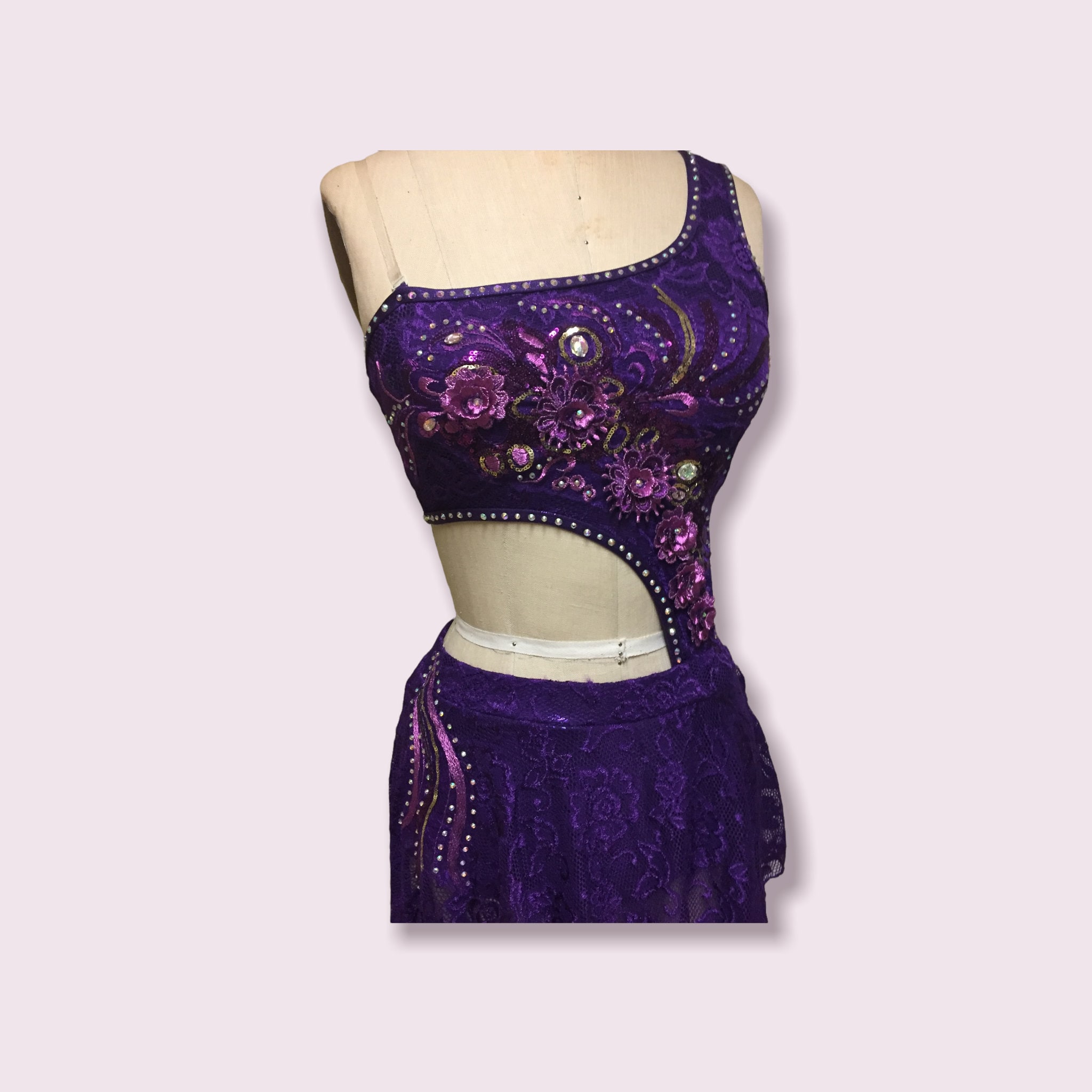 Competitive Costume Made to Order Purple Dance Costume With - Etsy Canada